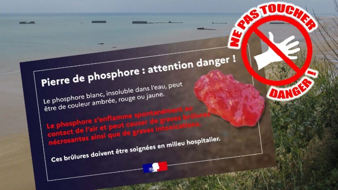 Camiers: un morceau de phosphore découvert sur la plage, attention danger